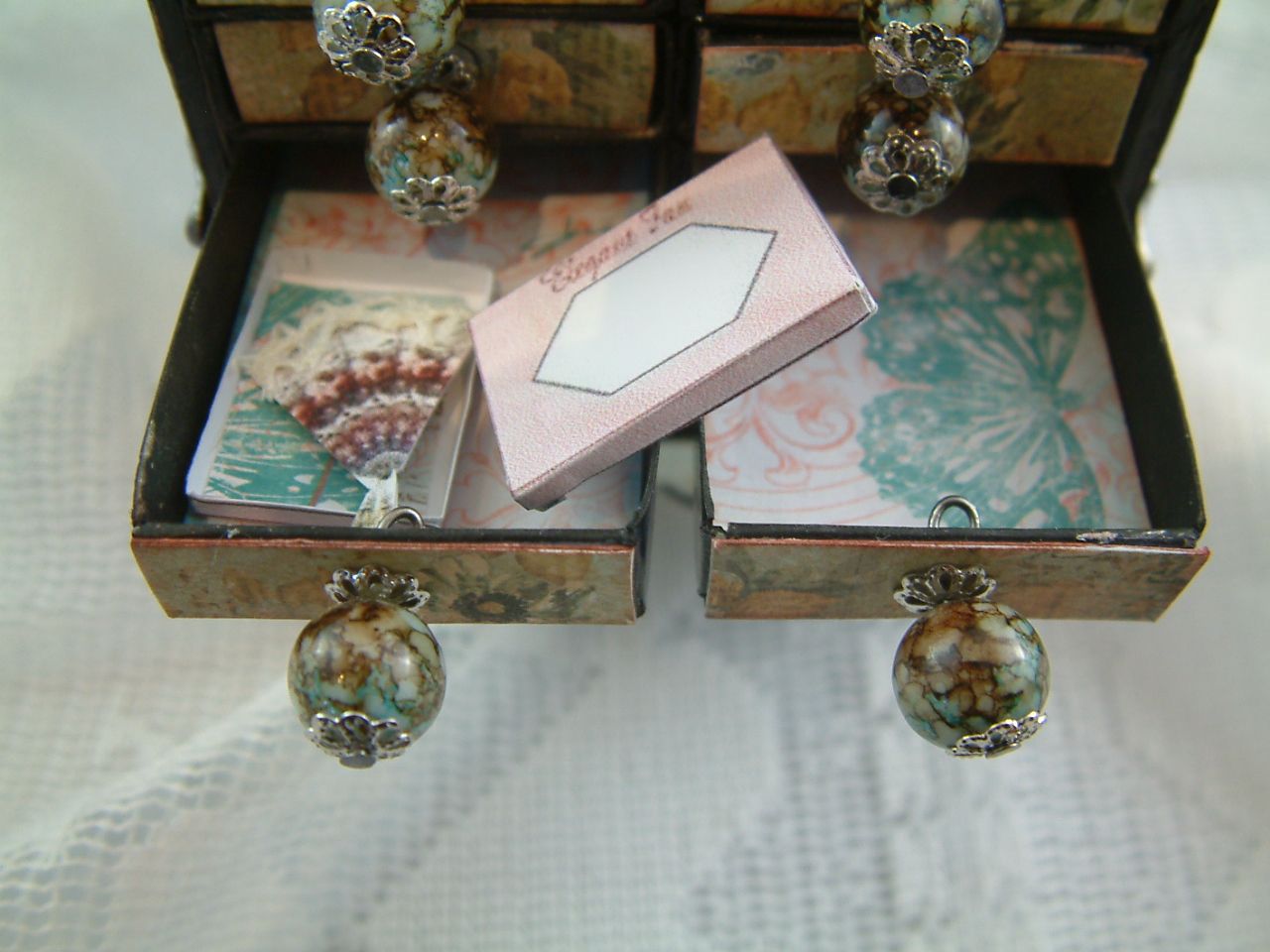 Artfully Musing: French Themed Matchbox Chest by Dawn Shotton